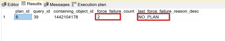 Query Store Fundamentals: Why my plan forcing has failed? – Deepthi ...