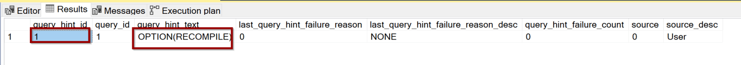Query Store Fundamentals: Query Store Hints – Deepthi Goguri's SQL ...
